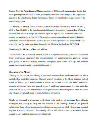 10+ Budget Performance Report Examples [ Flexible, Cost, Fixed ] | Examples