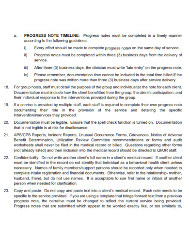 Therapy Progress Note - 10+ Examples, Format, Pdf | Examples