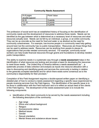 Community Needs Assessment - 10+ Examples, Format, Pdf | Examples