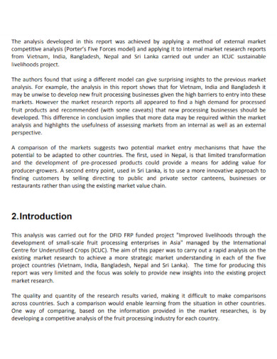 Competitive Market Analysis - 10+ Examples, Format, Pdf | Examples