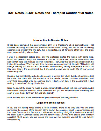 Counseling SOAP Note 3 Examples Format Pdf Examples