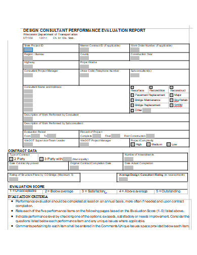 Performance Evaluation Report - 10+ Examples, Format, Pdf | Examples