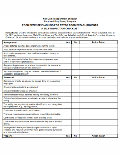 Self-Inspection Checklist - 10+ Examples, Format, Pdf | Examples