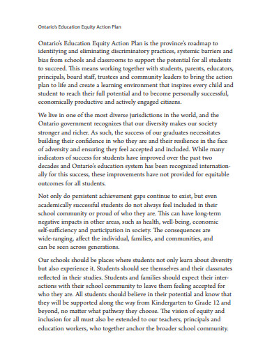 10+ Education Action Plan Examples [ Digital, Physical, Equity ] | Examples