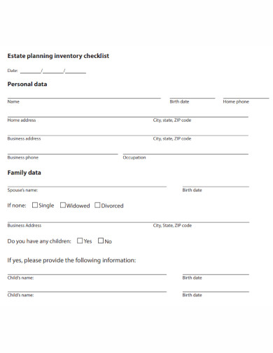 Estate Inventory List - Examples, Format, Pdf