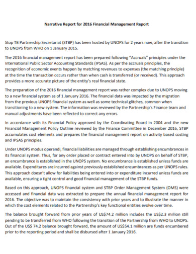 10+ Financial Management Report Examples [ Business, Project, Company ] | Examples