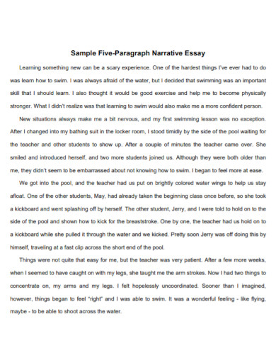 37 Example Narrative Essay In PDF Examples
