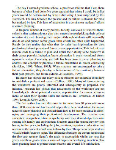 3+ 5 Year Career Development Plan Examples in PDF | DOC | Examples