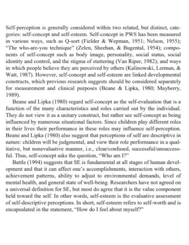 Self Concept Speech - Examples, Format, PDF
