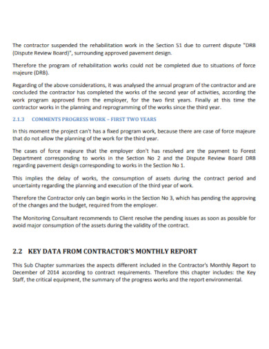 Monthly Work Report - 10+ Examples, Format, Pdf | Examples