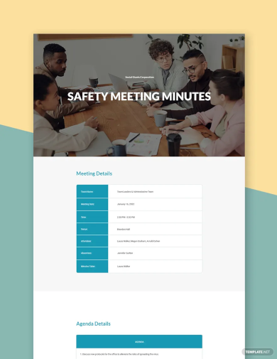 Safety Meeting Minutes - 23+ Examples, Format, Pdf | Examples