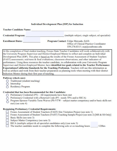 Development Plan for Teachers - 8+ Examples, Format, Pdf | Examples