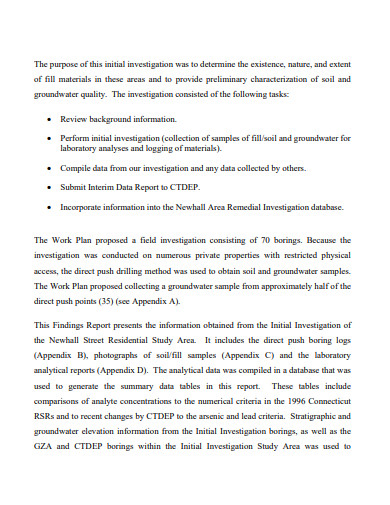 Initial Investigation Report - 8+ Examples, Format, Pdf | Examples