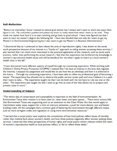 Medical Reflection Example Examples Of Reflection 2022 12 01