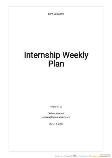 Internship Weekly Report - 12+ Examples, Format, Pdf | Examples