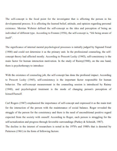 Self Concept Speech - Examples, Format, PDF