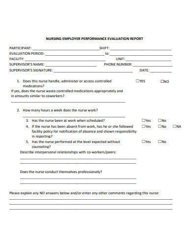 Performance Evaluation Report - 10+ Examples, Format, Pdf | Examples