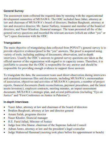 Organizational Assessment - 10+ Examples, Format, Pdf | Examples