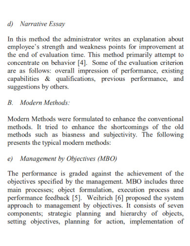Performance Evaluation Essay - 3+ Examples, Format, Pdf | Examples