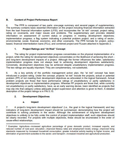 Project Performance Report - 10+ Examples, Format, Pdf | Examples