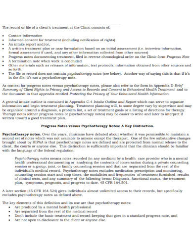 6+ Psychiatric Progress Note Examples in PDF | Examples