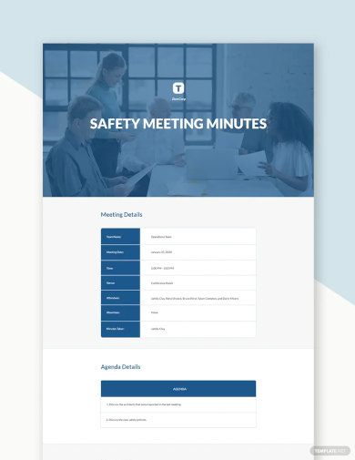 Safety Meeting Minutes - 23+ Examples, Format, Pdf | Examples