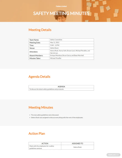 Safety Meeting Minutes - 23+ Examples, Format, Pdf | Examples