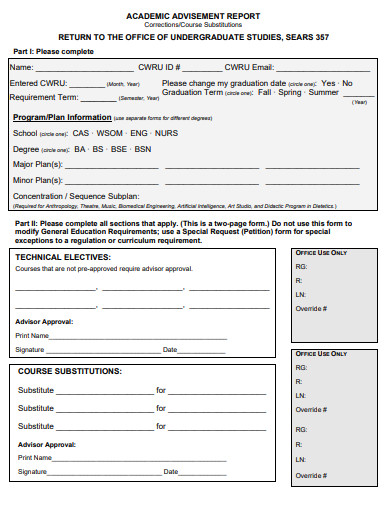 Academic Advisement Report - 8+ Examples, Format, How to Write, PDF