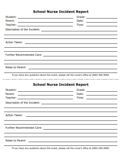 Nurse Incident Report - 4+ Examples, Format, Pdf | Examples