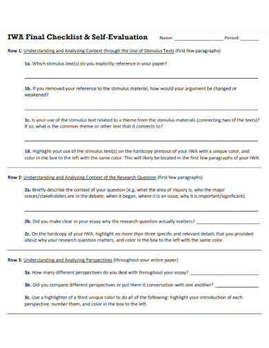 Self Evaluation Essay - 7+ Examples, Format, Pdf | Examples