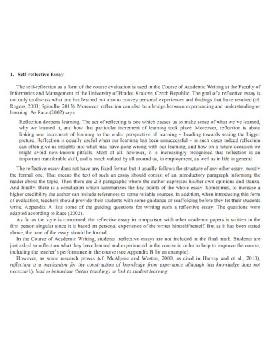 Self Reflection Essay What Is Self Reflective Essay Explained By FAQ 