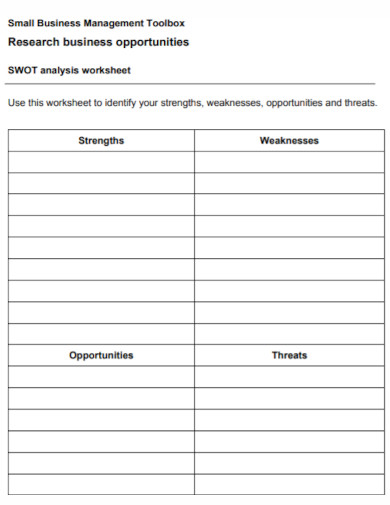 Small Business SWOT Analysis - 9+ Examples, Format, Pdf | Examples