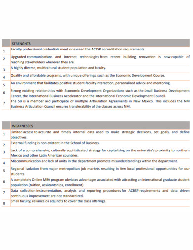 Small Business SWOT Analysis - 9+ Examples, Format, Pdf | Examples