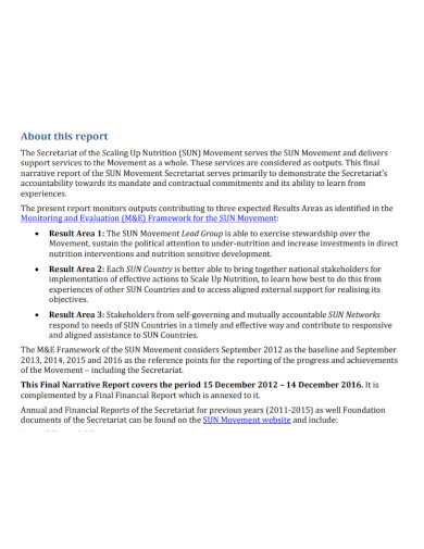 Monthly Narrative Report - 9+ Examples, Format, Pdf | Examples