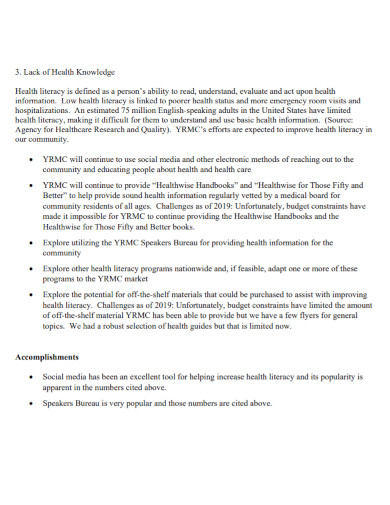Health Needs Assessment - 10+ Examples, Format, Pdf | Examples