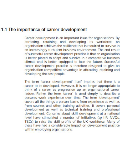 Career Development Goals - 10+ Examples, Format, Sample | Examples