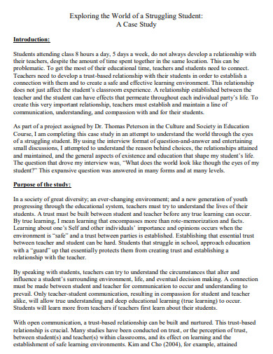 Student Case Study 15 Examples Format Pdf Examples