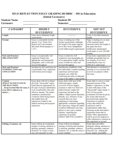 Self Reflection Essay - 10+ Examples, Format, Pdf | Examples