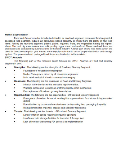 Supermarket SWOT Analysis - 10+ Examples, Format, Pdf | Examples