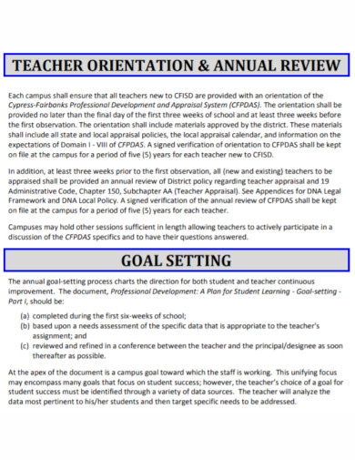 Development Plan for Teachers - 8+ Examples, Format, Pdf | Examples