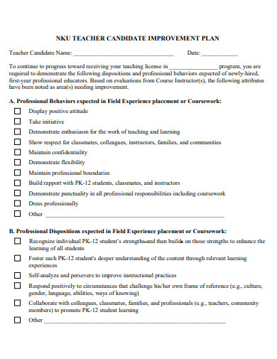 Teaching Improvement Plan - Examples, Format, How to Devise, Pdf