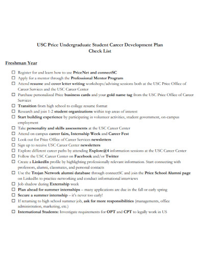 Career Development Plan for Students - 10+ Examples, Format, Pdf | Examples