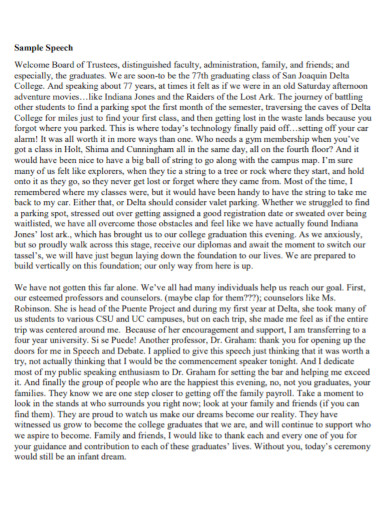 Welcome Speech for School College - 3+ Examples, Format, Sample | Examples