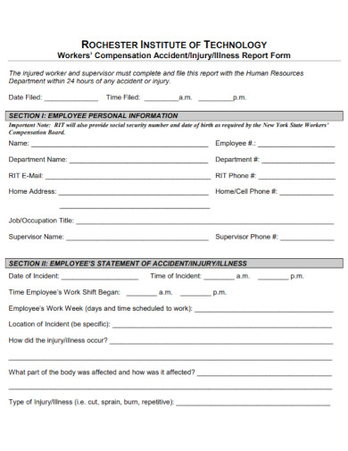 Work Accident Report - 7+ Examples, Format, Pdf | Examples