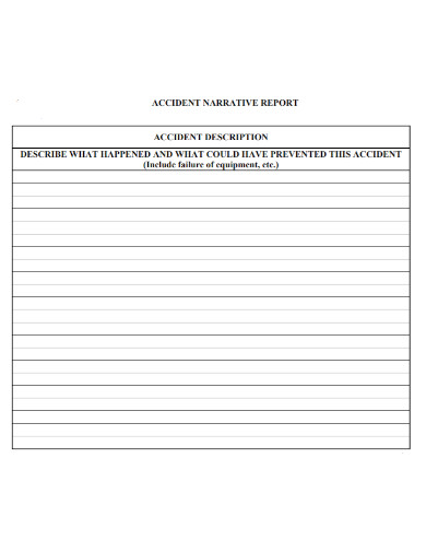 Accident Narrative Report - Examples, Format, Pdf, Tips