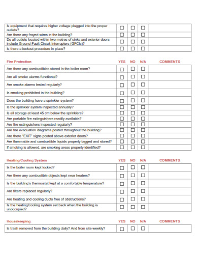 Annual Building Inspection Checklist - 3+ Examples, Format, Pdf | Examples