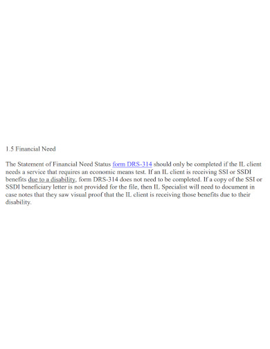 Financial Need Statement - 10+ Examples, Format, Pdf | Examples