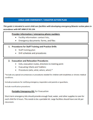 Disaster Action Plan - 10+ Examples, Format, Pdf | Examples