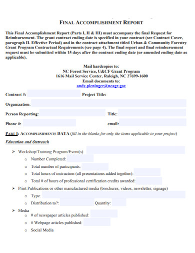 Accomplishment Report - 15+ Examples, Format, Pdf | Examples