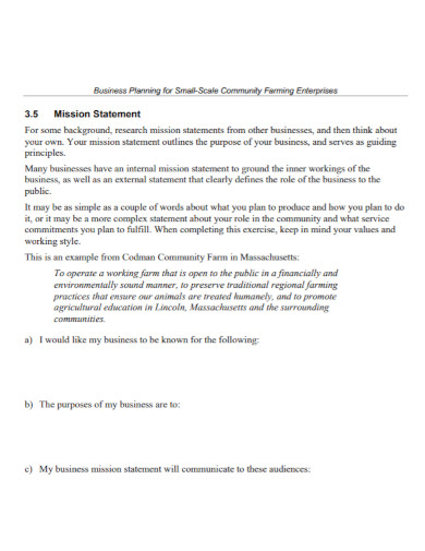 Small Farm Business Plan - 5+ Examples, Format, Pdf | Examples